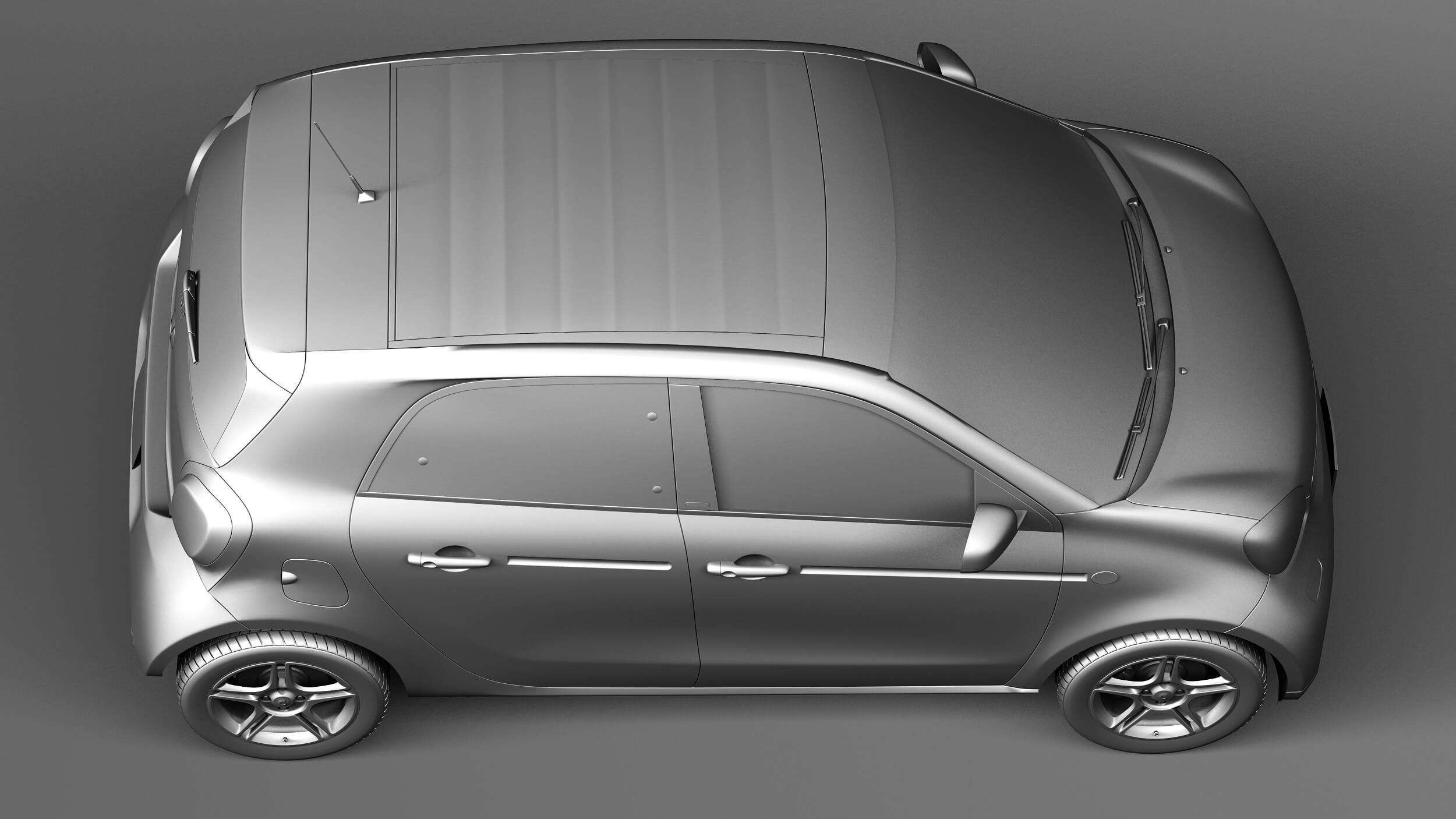 Smart Forfour 2015 - 3D Model by SQUIR