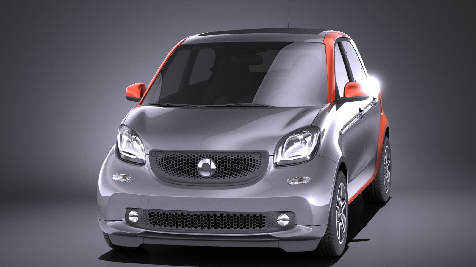 Smart ForFour 2016 (V-Ray) 3D Model by SQUIR