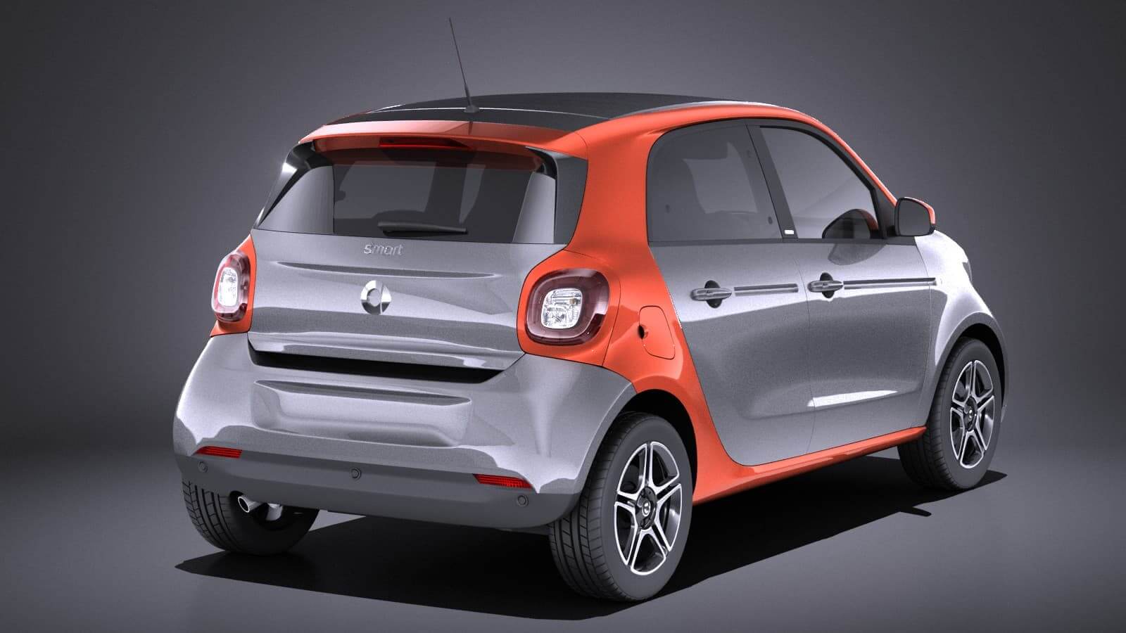 Smart ForFour 2016 (V-Ray) 3D Model by SQUIR