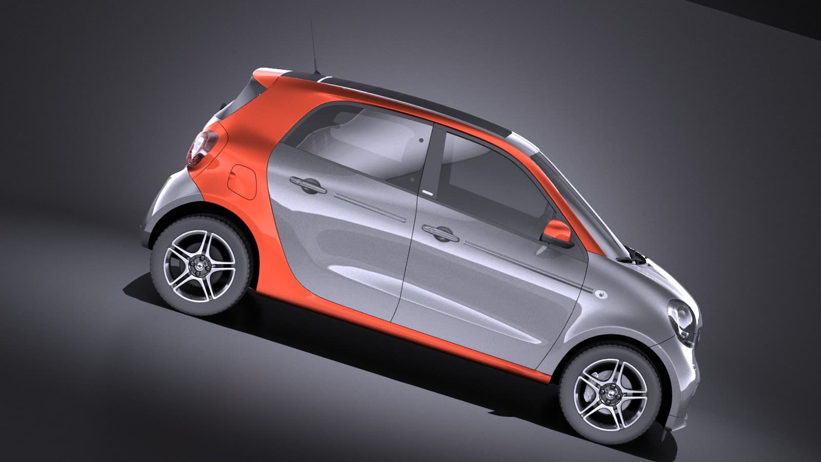 Smart ForFour 2016 (V-Ray) 3D Model by SQUIR