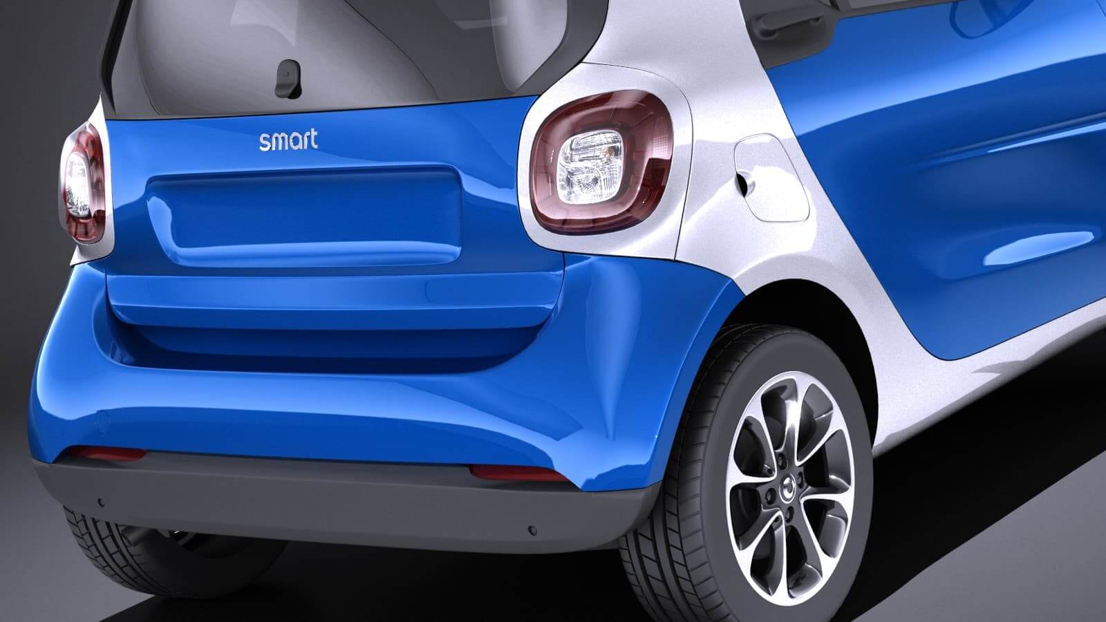 Smart ForTwo 2016 (V-Ray) 3D Model by SQUIR