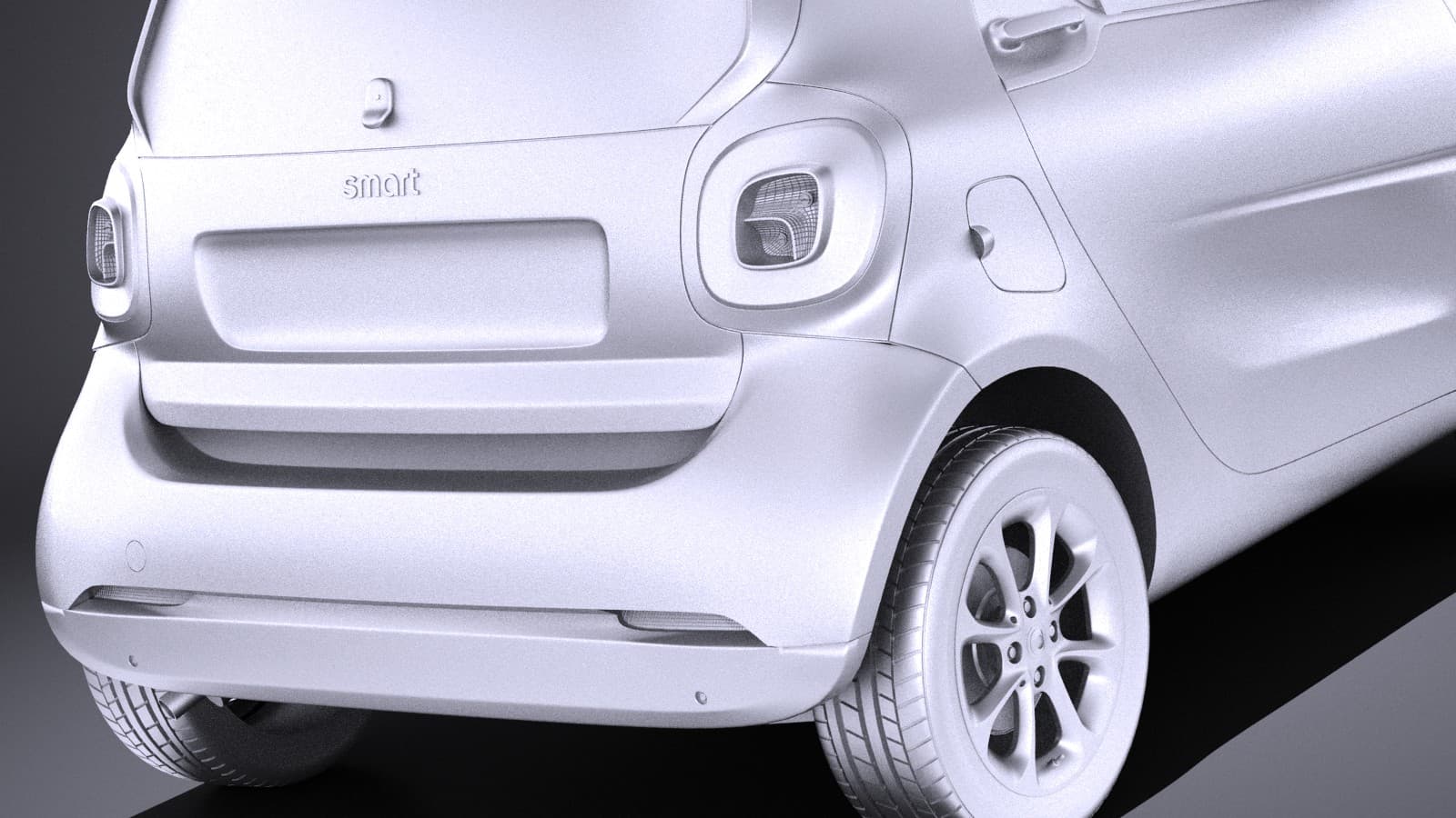 Smart ForTwo 2016 (V-Ray) 3D Model by SQUIR