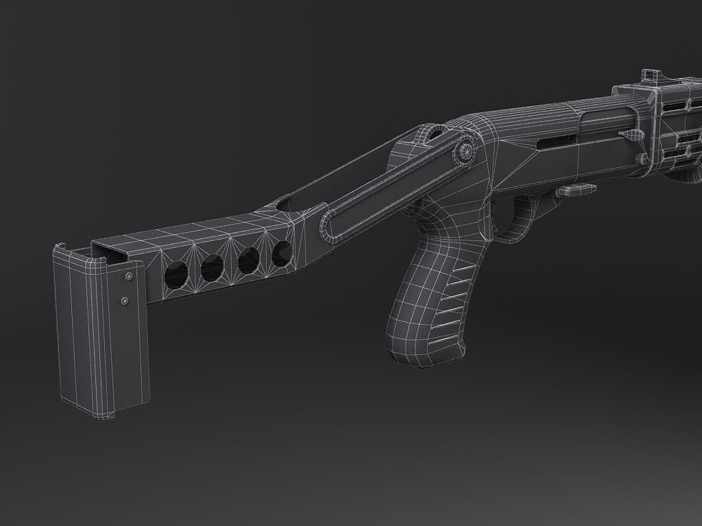 SPAS-12 Shotgun 3D Model by SQUIR