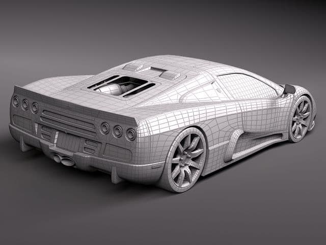 SSC Aero 2010 - 3D Model by SQUIR