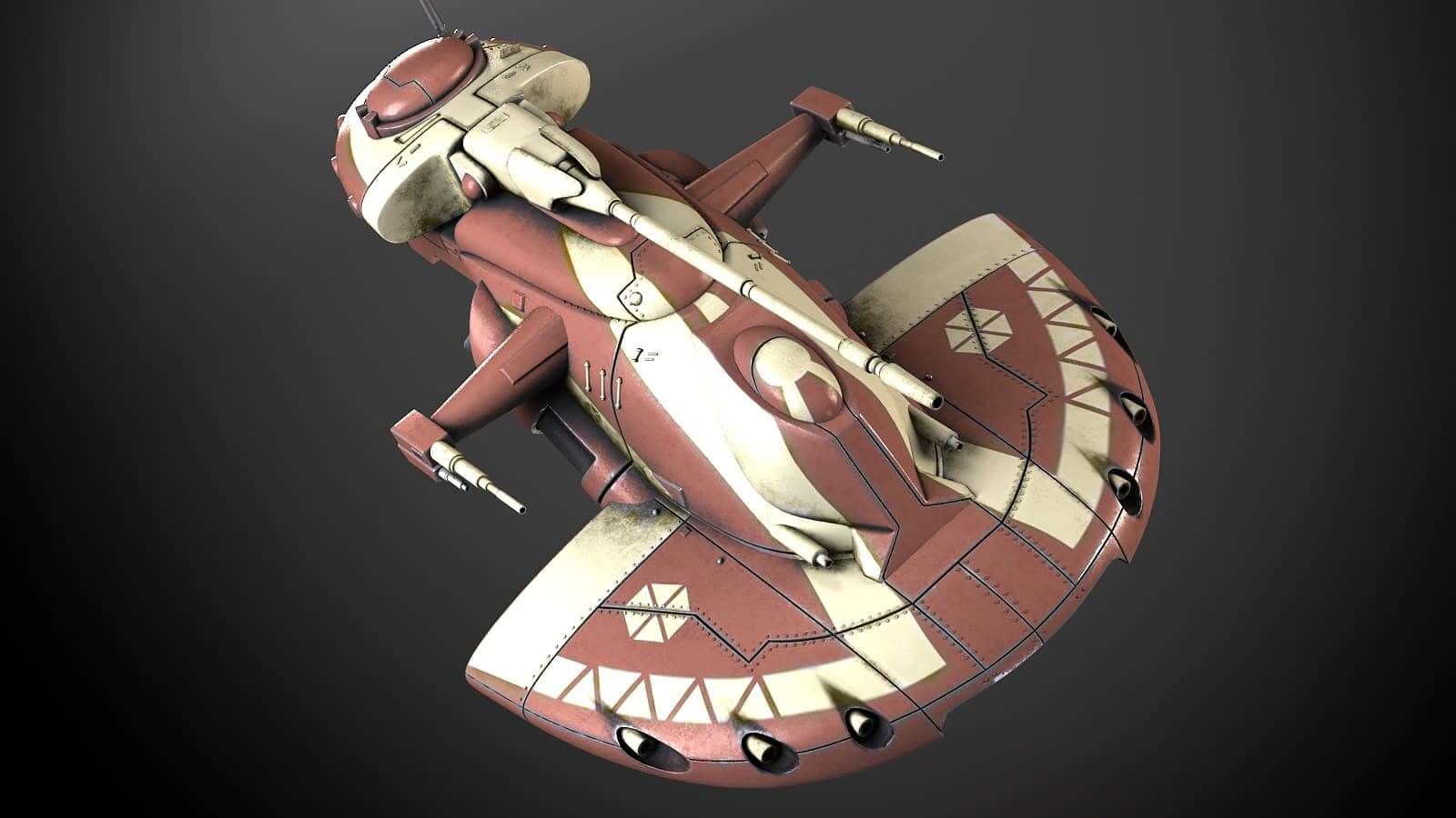 Star Wars AAT Battle Tank - 3D Model by SQUIR