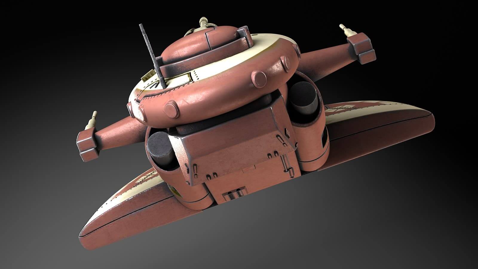 Star Wars AAT Battle Tank - 3D Model by SQUIR