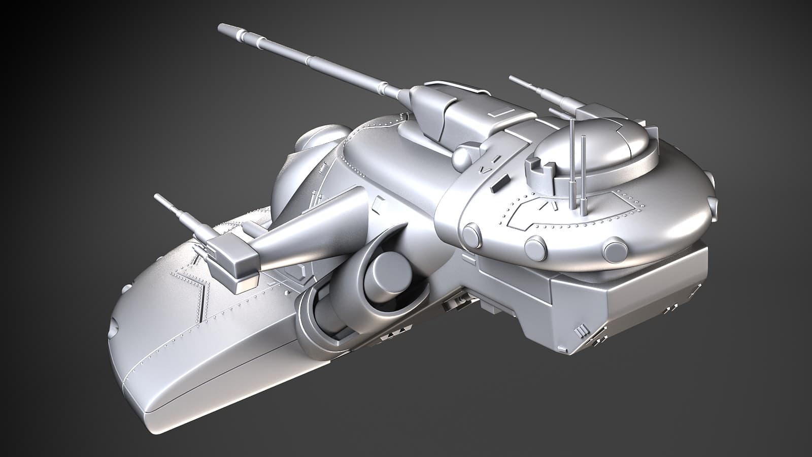 Star Wars AAT Battle Tank - 3D Model by SQUIR