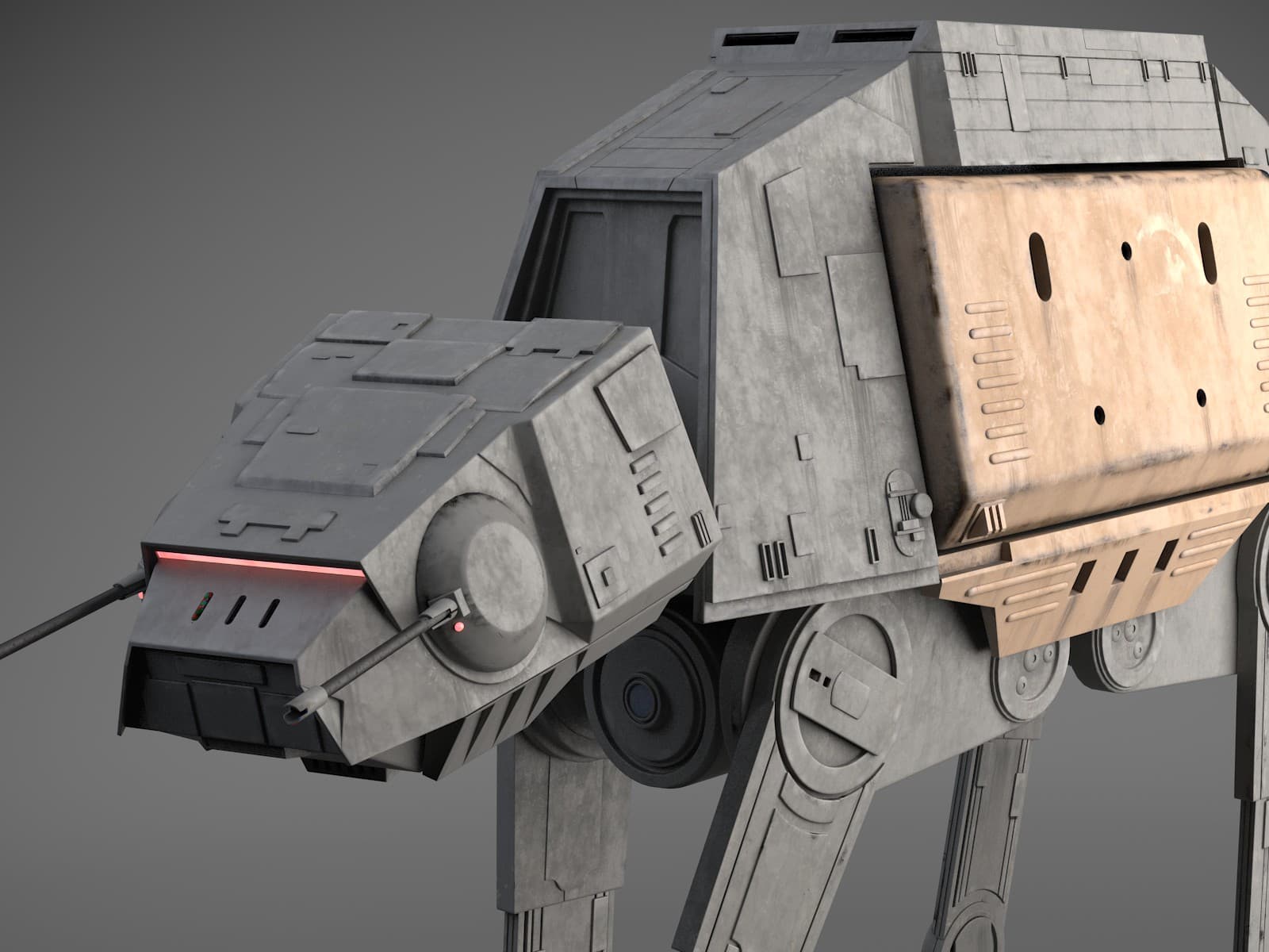Star Wars AT-ACT Walker 3D Model by SQUIR