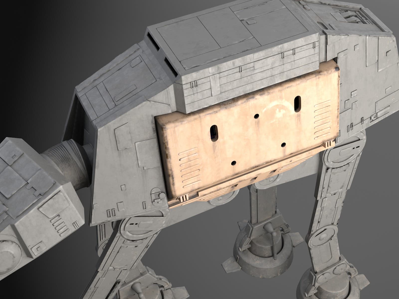 Star Wars AT-ACT Walker 3D Model by SQUIR