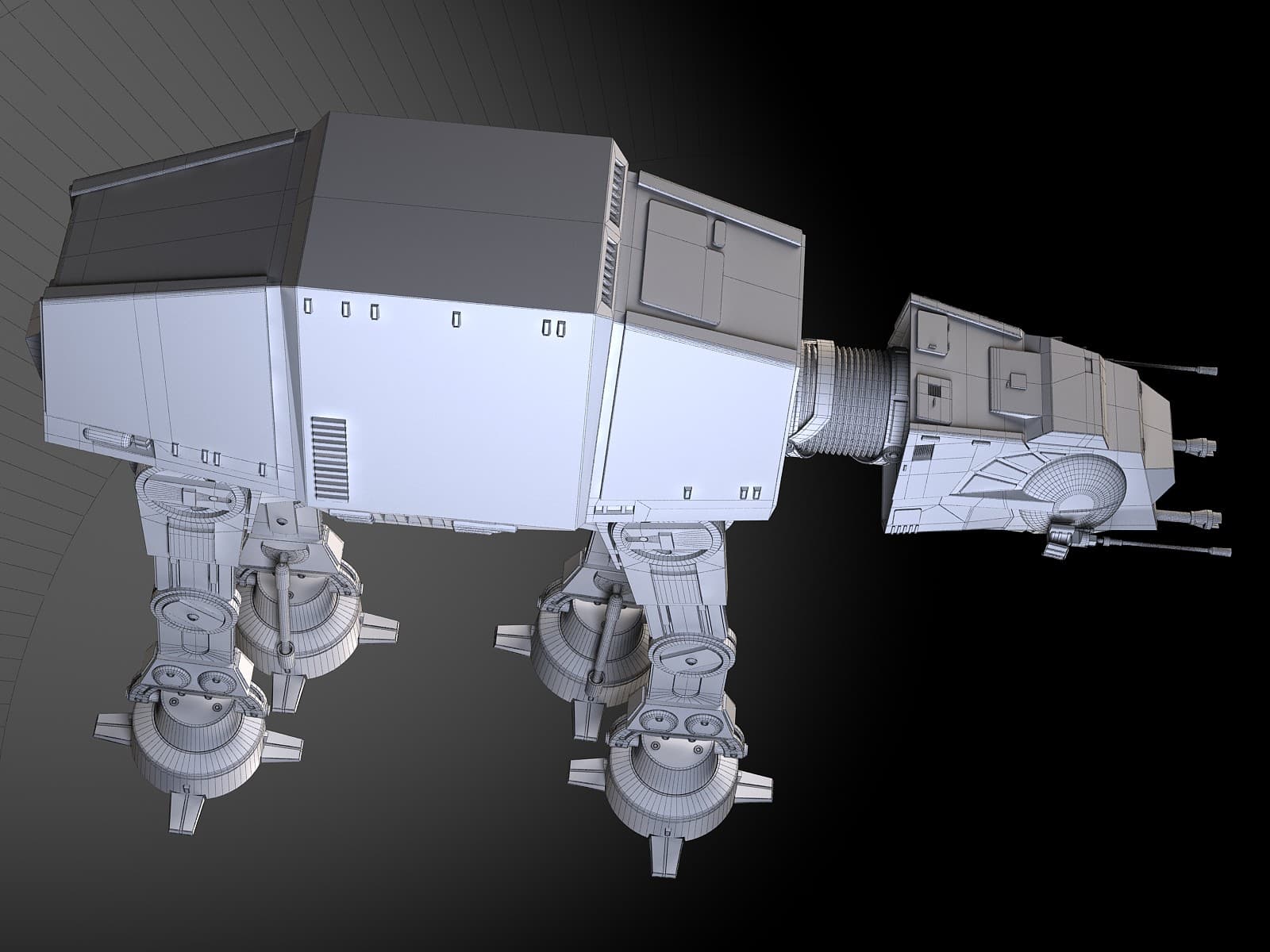 Star Wars AT-AT Walker 3D Model by SQUIR