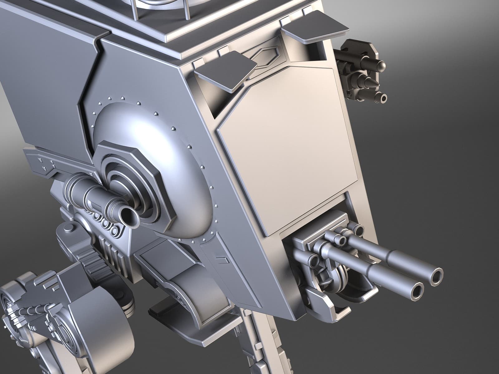 Star Wars AT-ST 3D Model by SQUIR
