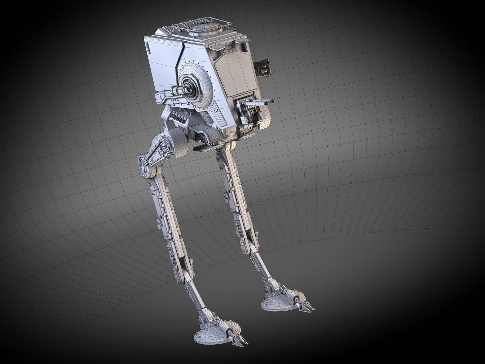 Star Wars AT-ST 3D Model by SQUIR