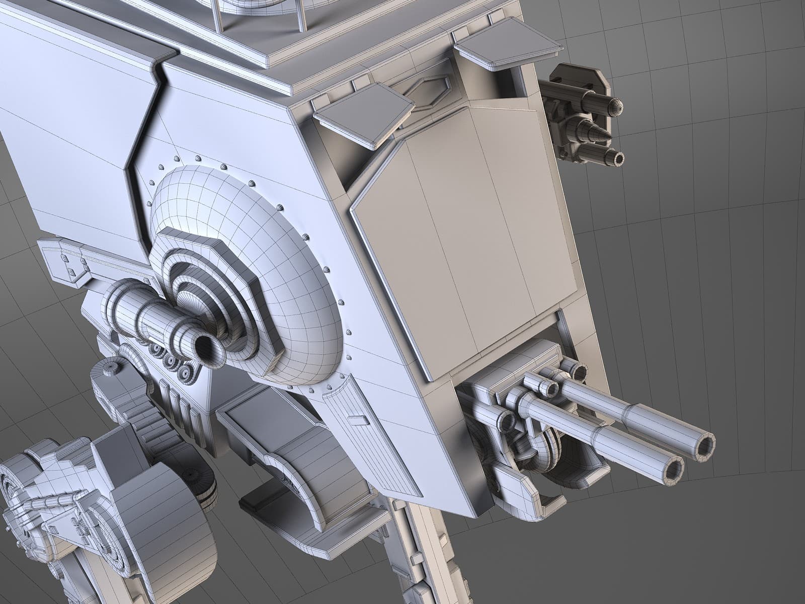 Star Wars AT-ST 3D Model by SQUIR
