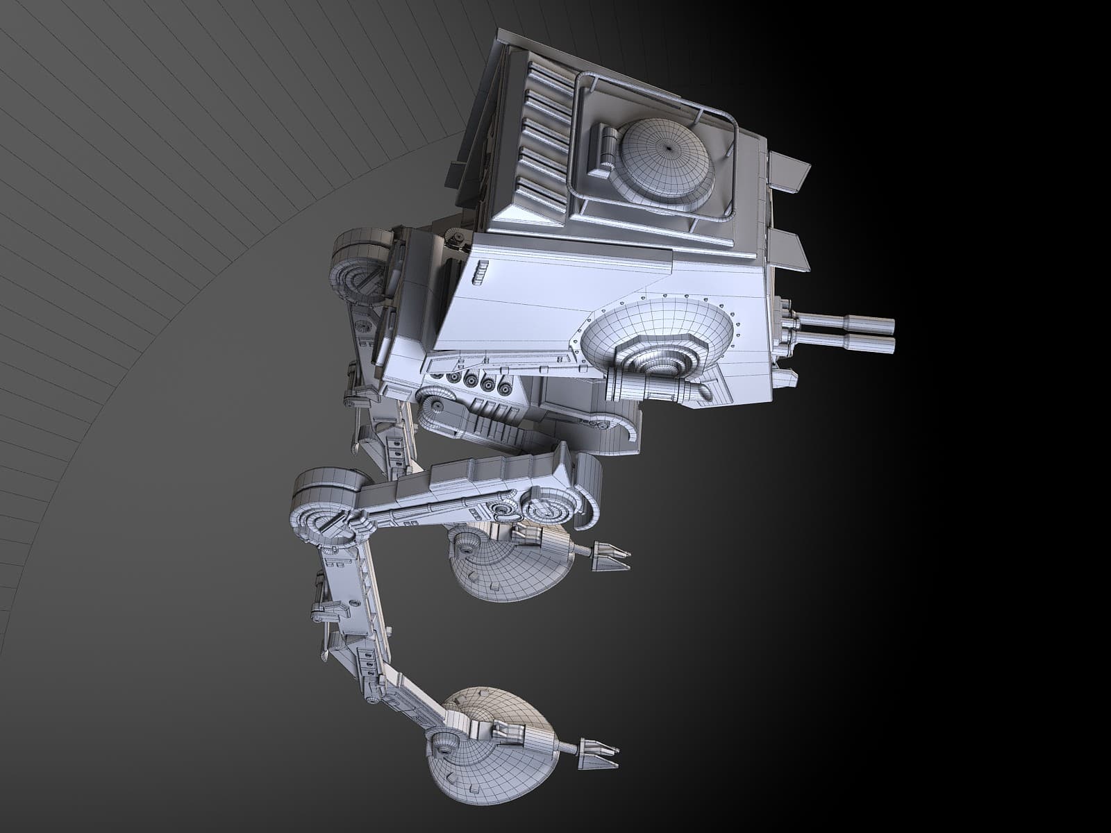 Star Wars AT-ST 3D Model by SQUIR