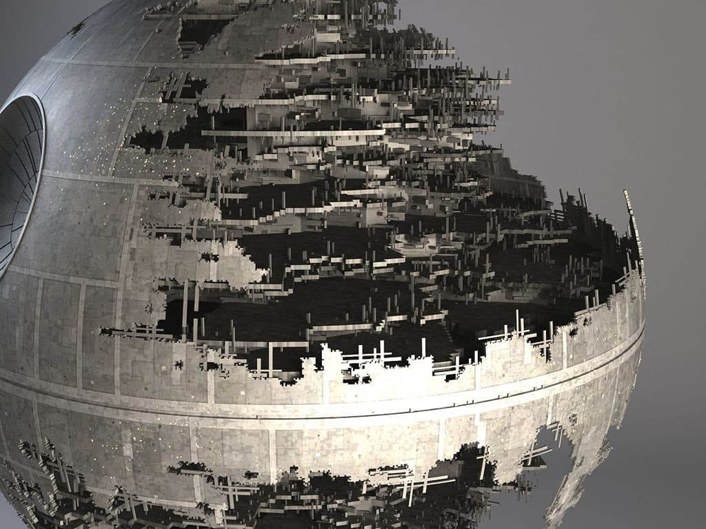 Star Wars Death Star (destroyed) - 3D Model by SQUIR