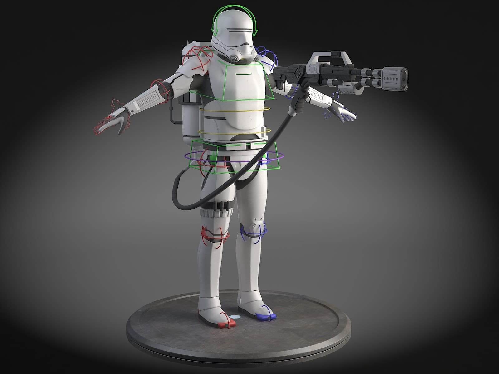 Star Wars First Order Flametrooper - 3D Model by SQUIR