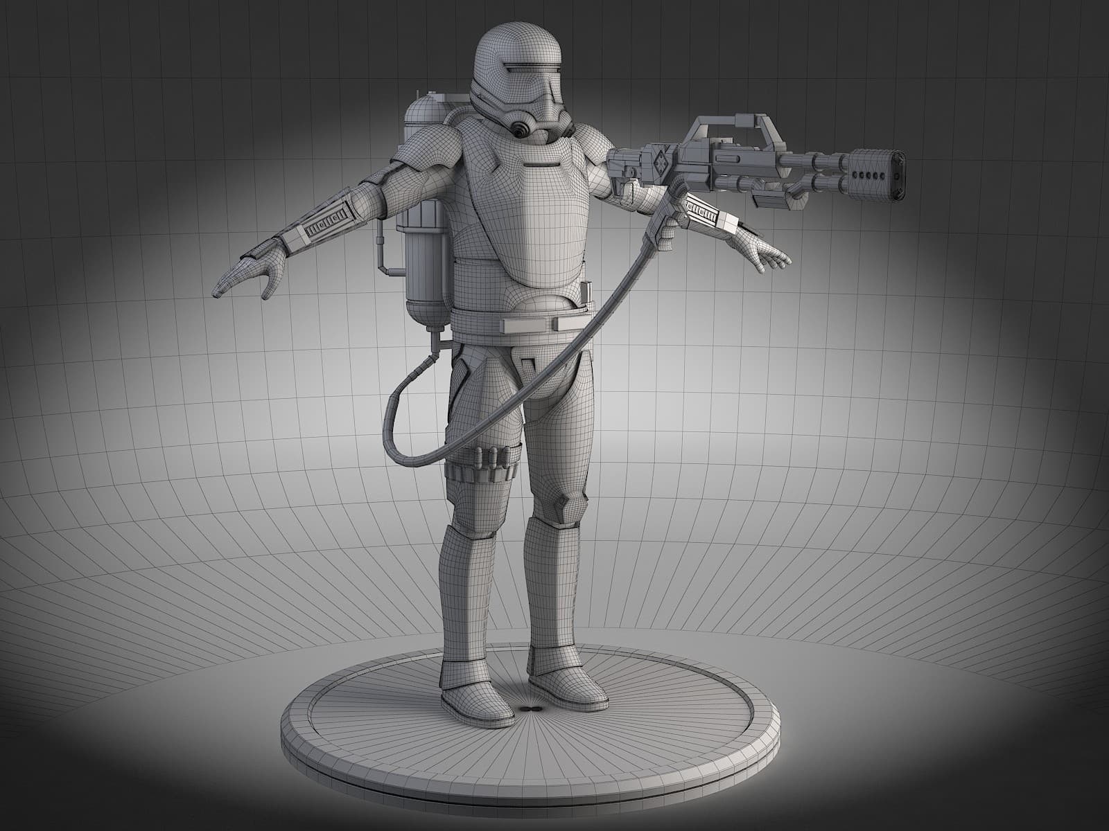 Star Wars First Order Flametrooper - 3D Model by SQUIR