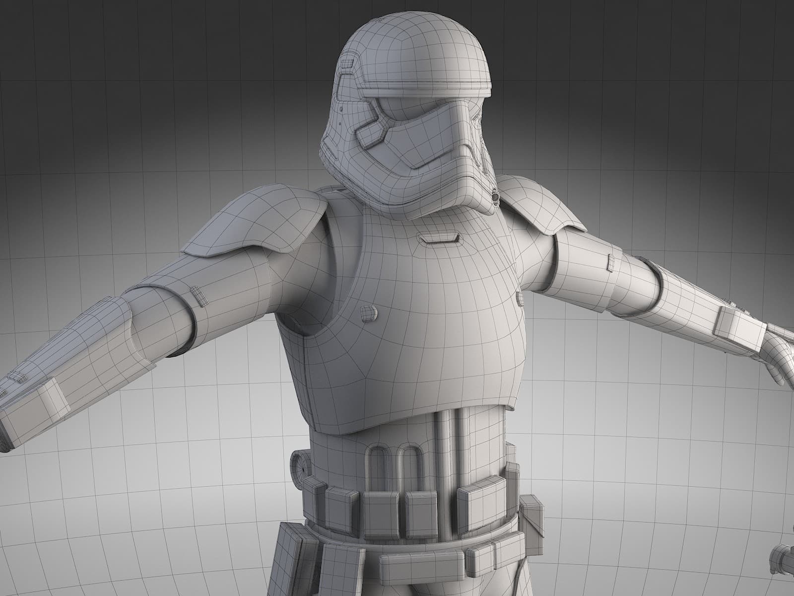 Star Wars First Order Stormtrooper (light) - 3D Model by SQUIR