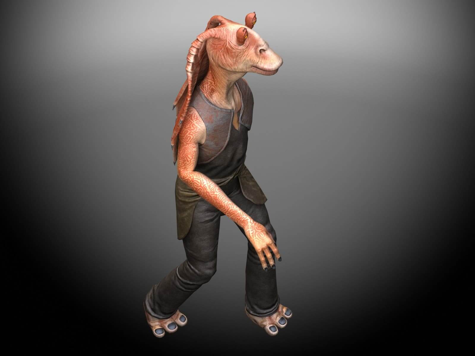 Star Wars Jar Jar Binks - 3D Model by SQUIR