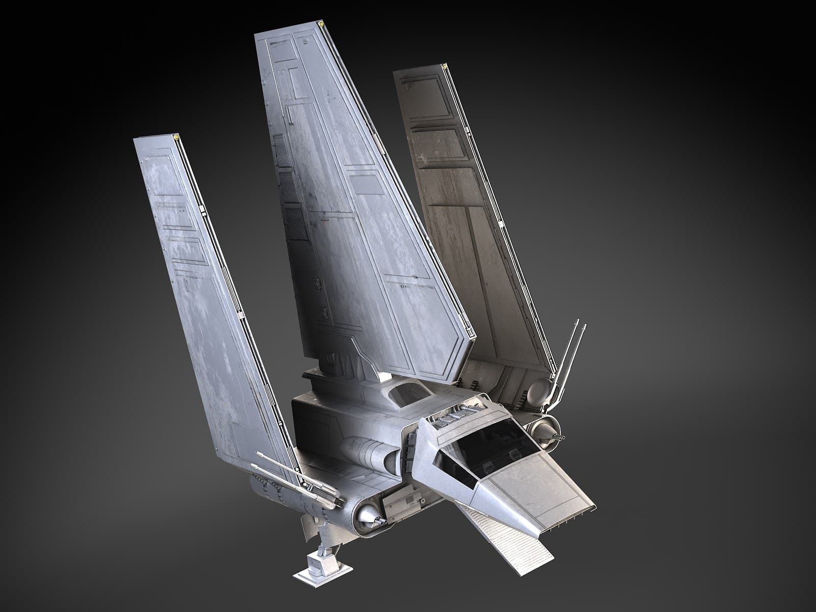 Star Wars Lambda T4A Class Shuttle - 3D Model by SQUIR