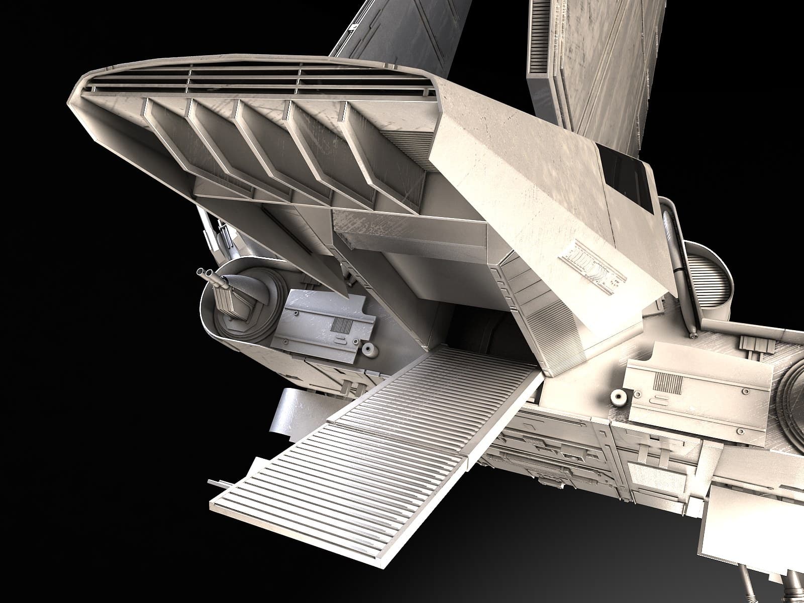 Star Wars Lambda T4A Class Shuttle - 3D Model by SQUIR