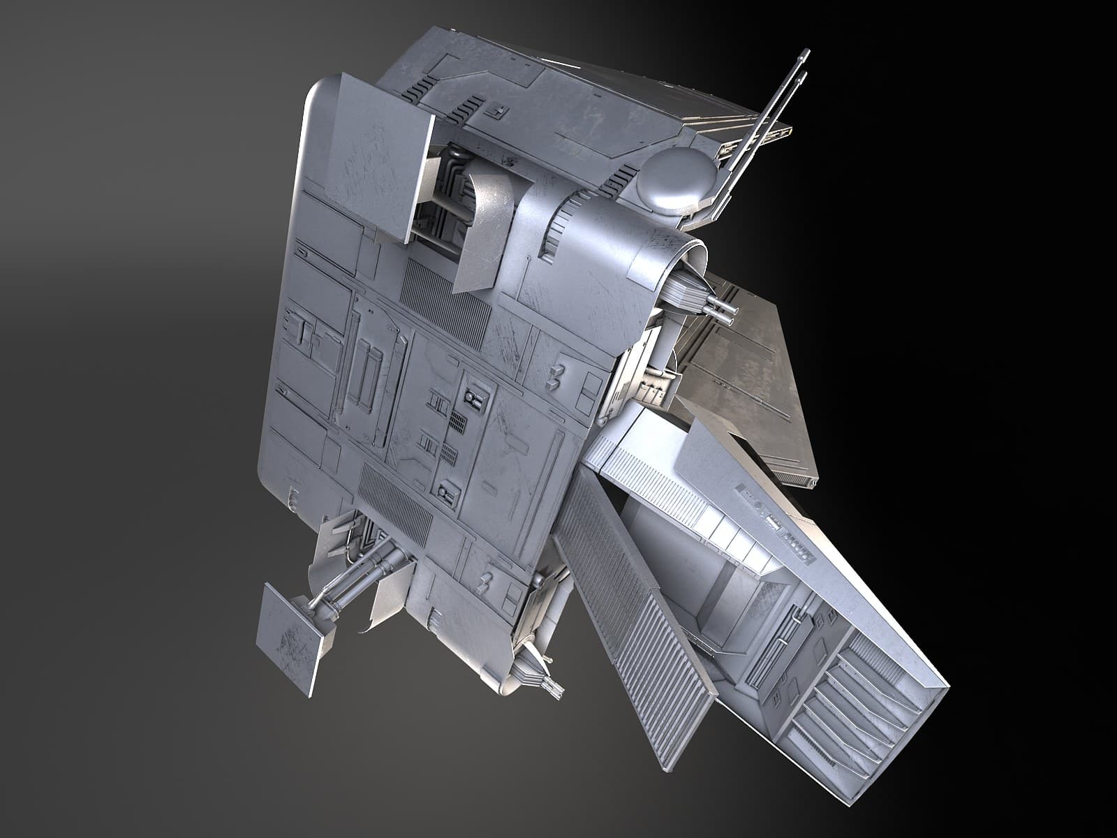 Star Wars Lambda T4A Class Shuttle - 3D Model by SQUIR