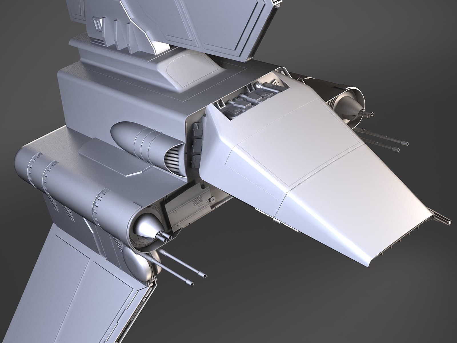 Star Wars Lambda T4A Class Shuttle - 3D Model by SQUIR