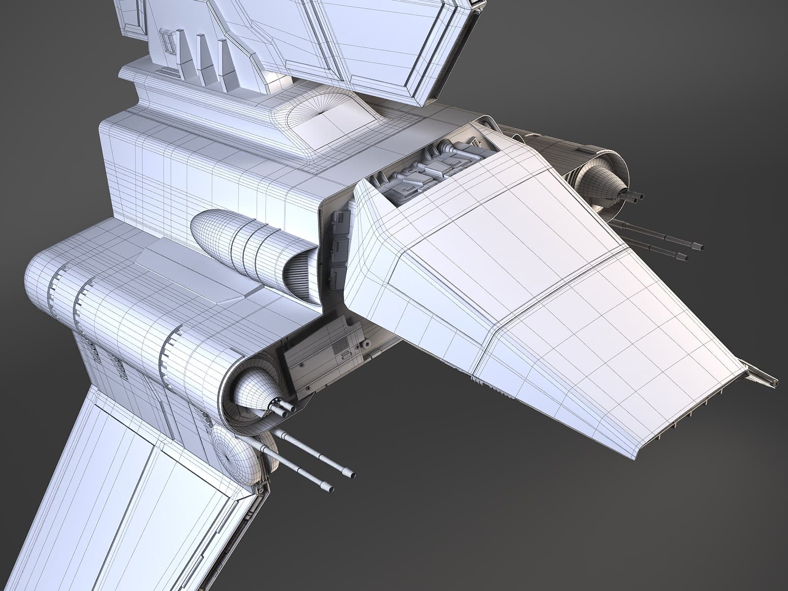 Star Wars Lambda T4A Class Shuttle - 3D Model by SQUIR