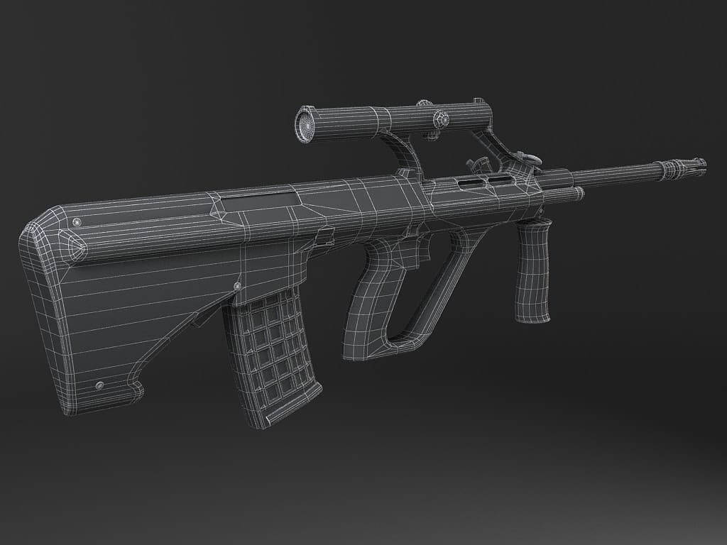 Steyr AUG A1 - 3D Model by SQUIR