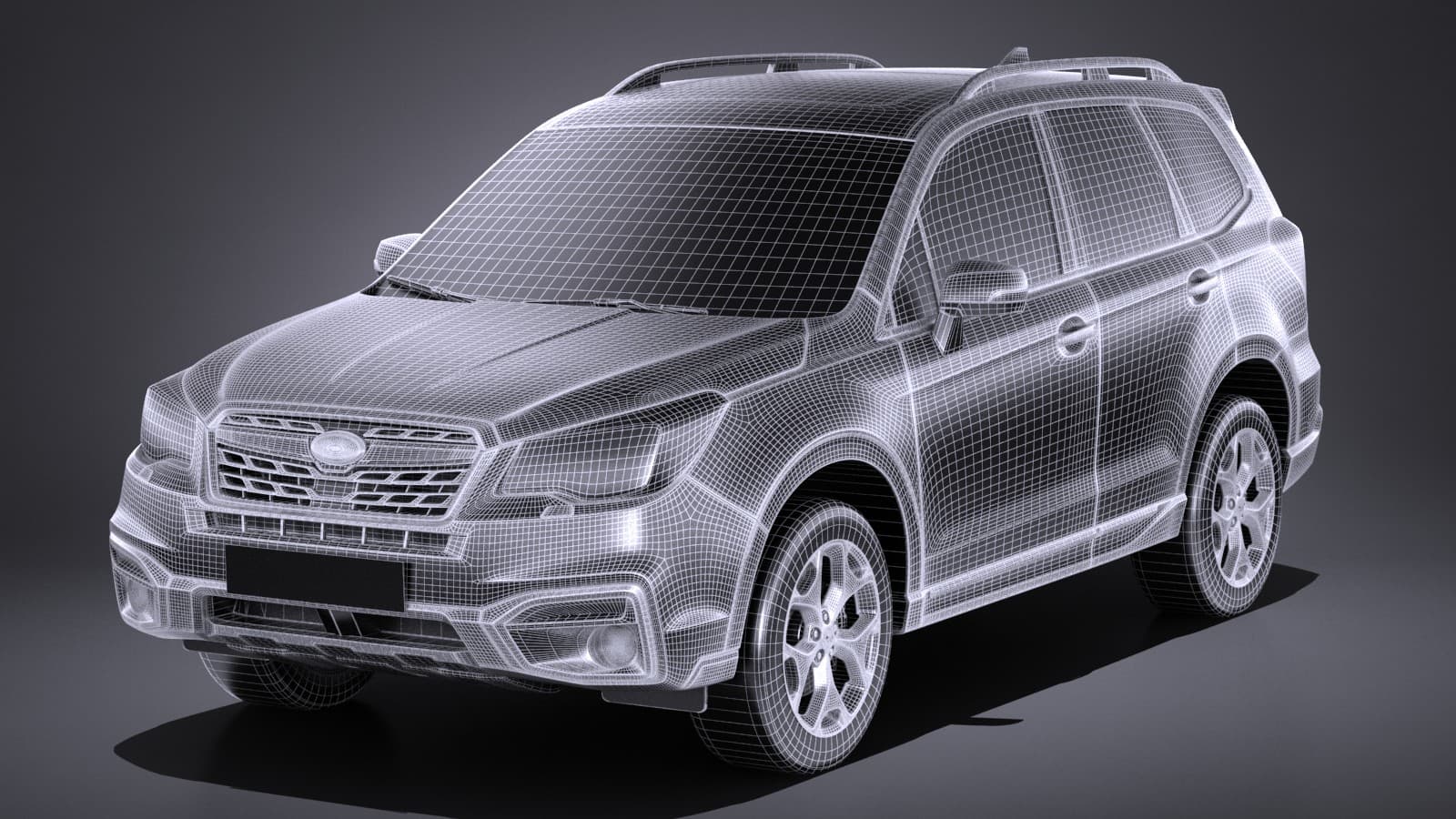 Subaru Forester 2017 - 3D Model by SQUIR