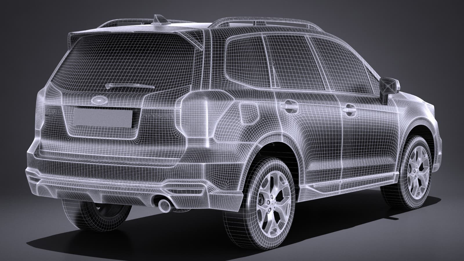 Subaru Forester 2017 - 3D Model by SQUIR