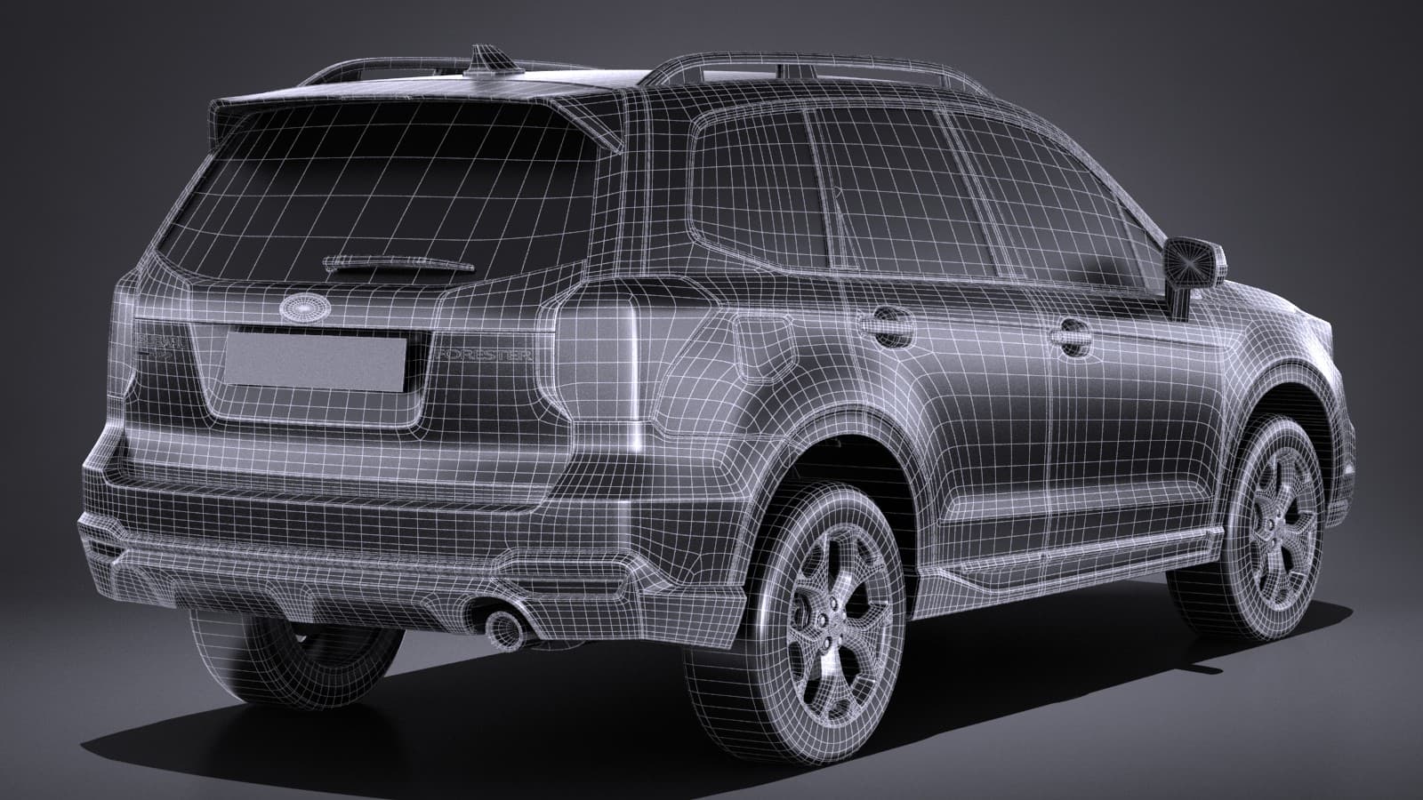 Subaru Forester 2017 - 3D Model by SQUIR