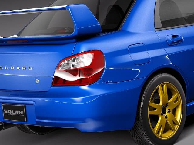 Subaru Impreza STI 2001 - 3D Model by SQUIR