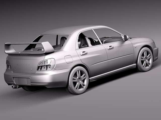 Subaru Impreza STI 2001 - 3D Model by SQUIR