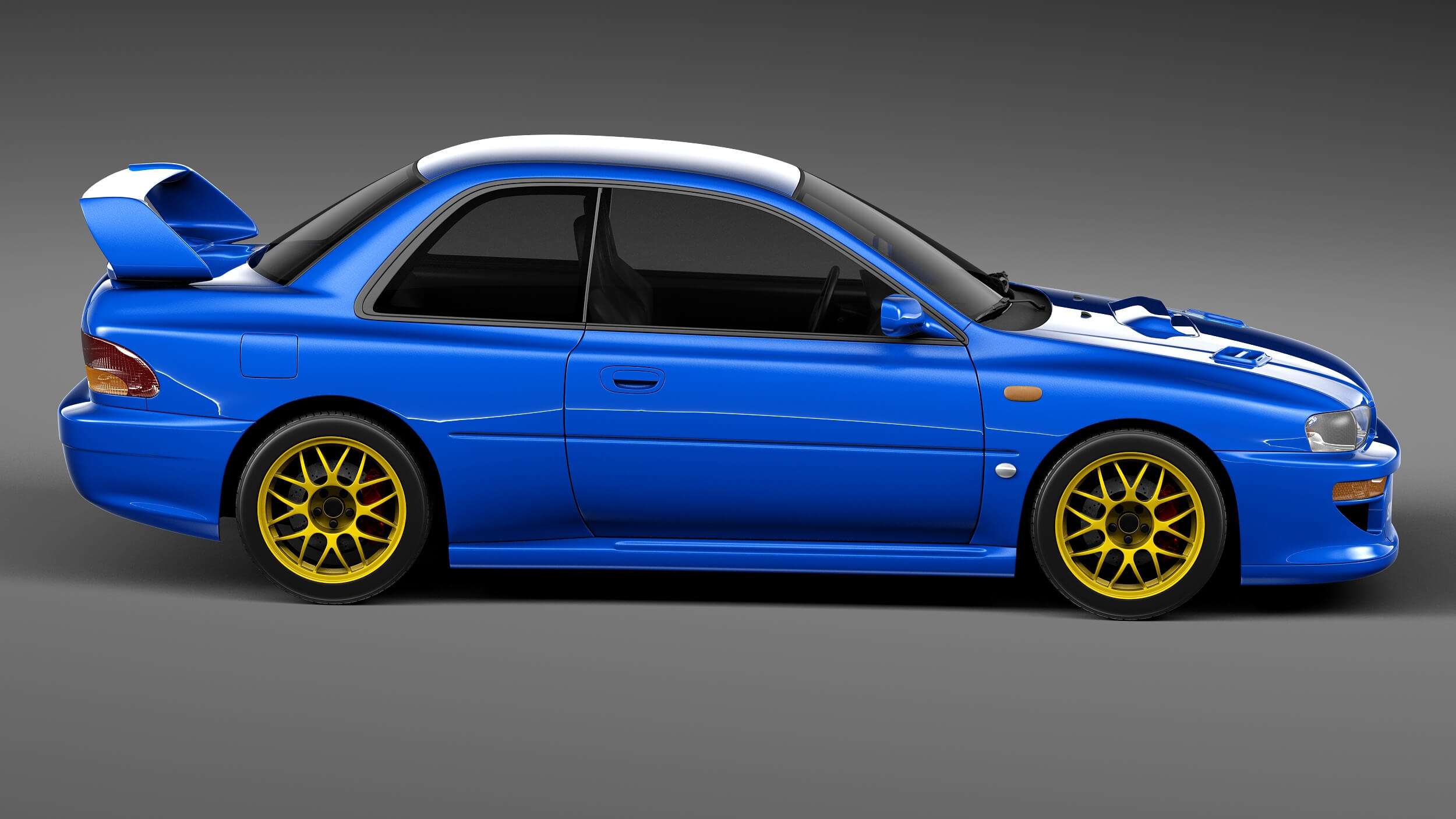 Subaru Impreza STI 22B 1993-2000 3D Model by SQUIR