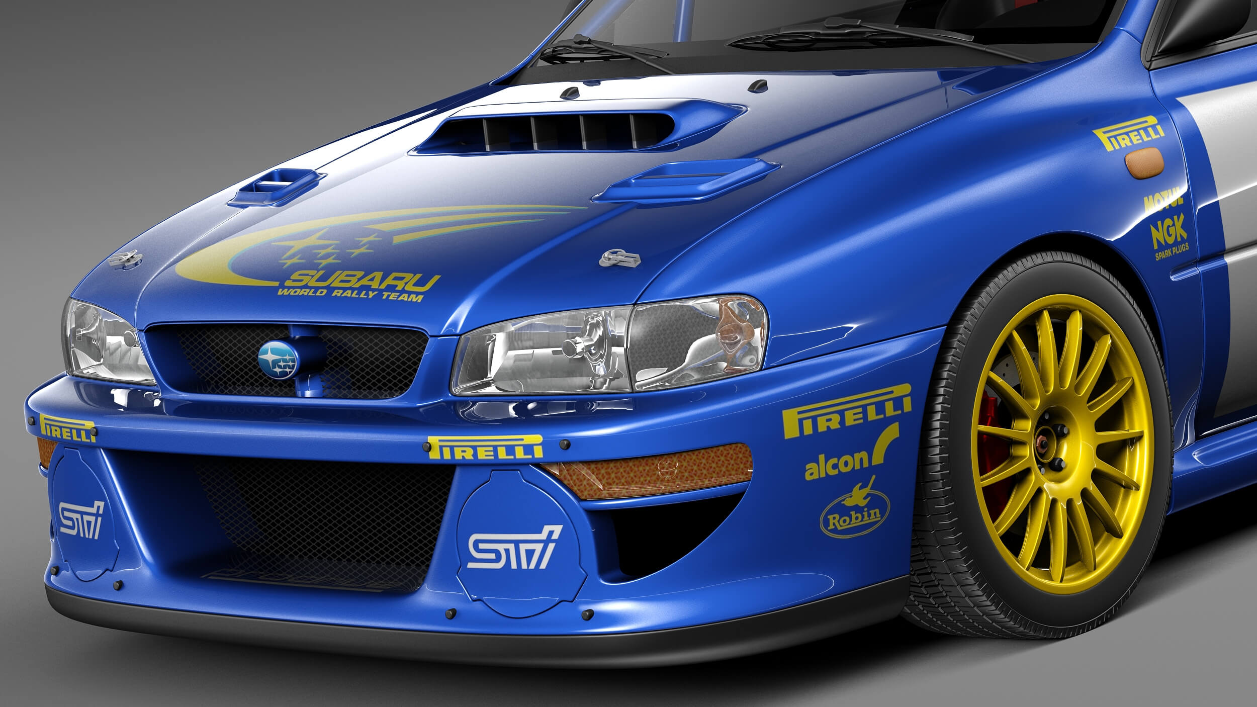 Subaru Impreza STI 22B WRC 1993-2000 3D Model by SQUIR