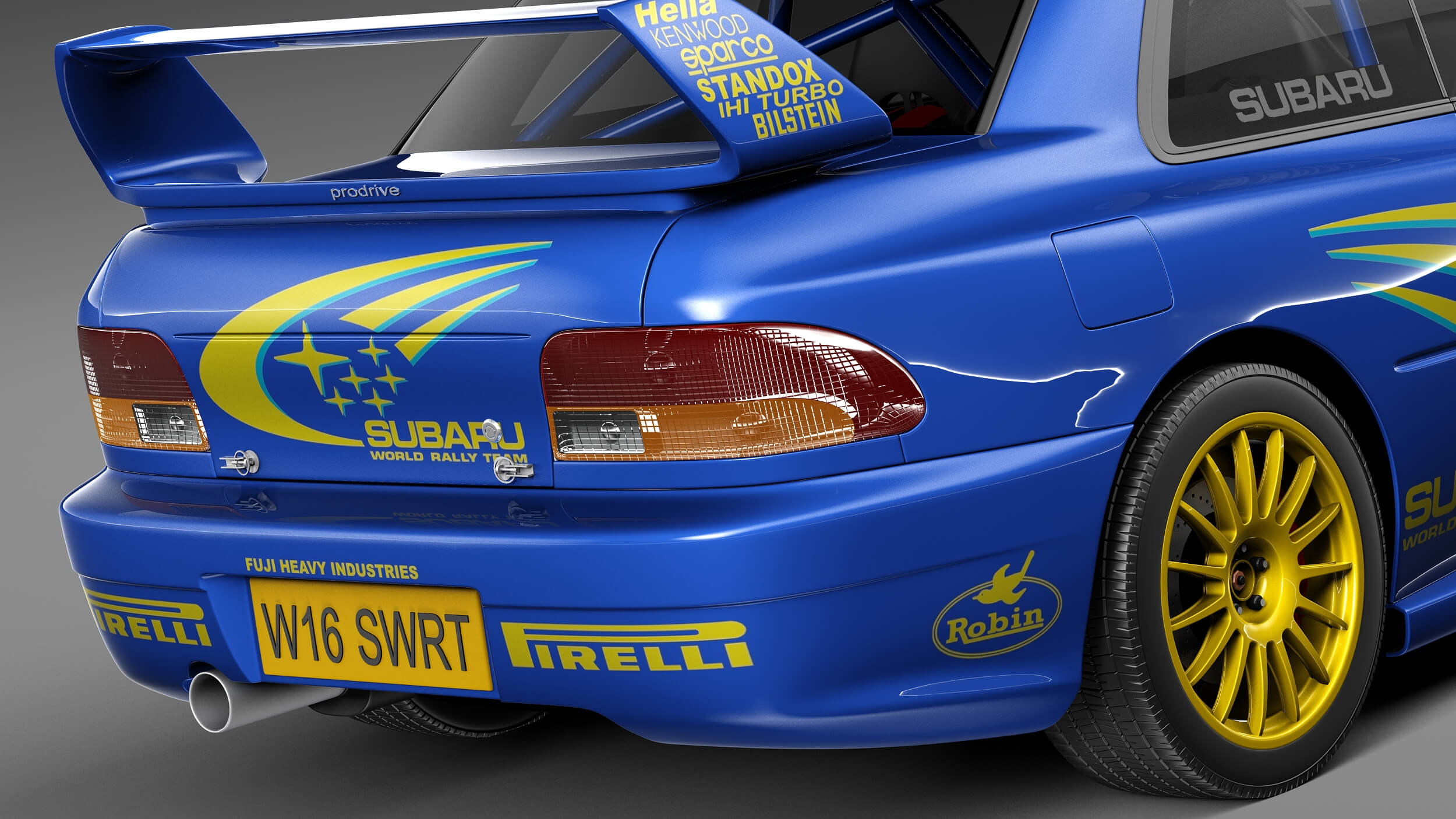Subaru Impreza STI 22B WRC 1993-2000 3D Model by SQUIR