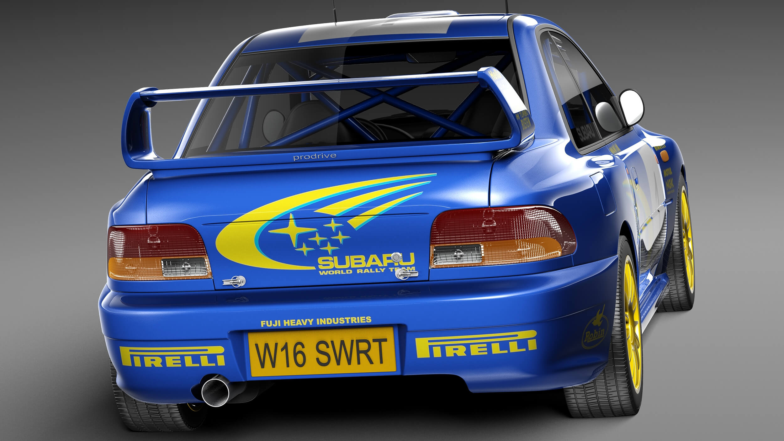 Subaru Impreza STI 22B WRC 1993-2000 3D Model by SQUIR