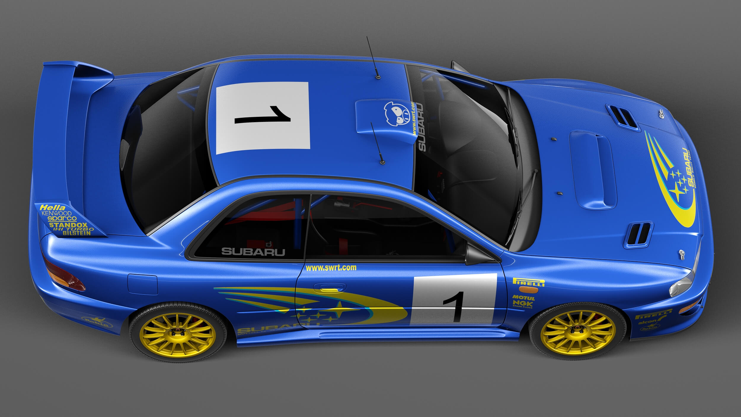 Subaru Impreza STI 22B WRC 1993-2000 3D Model by SQUIR