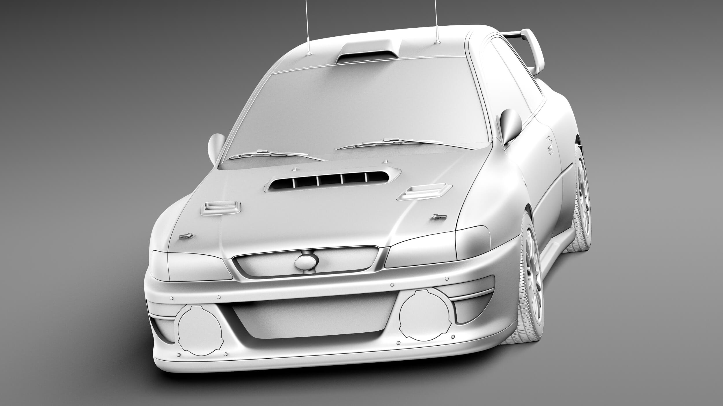 Subaru Impreza STI 22B WRC 1993-2000 3D Model by SQUIR