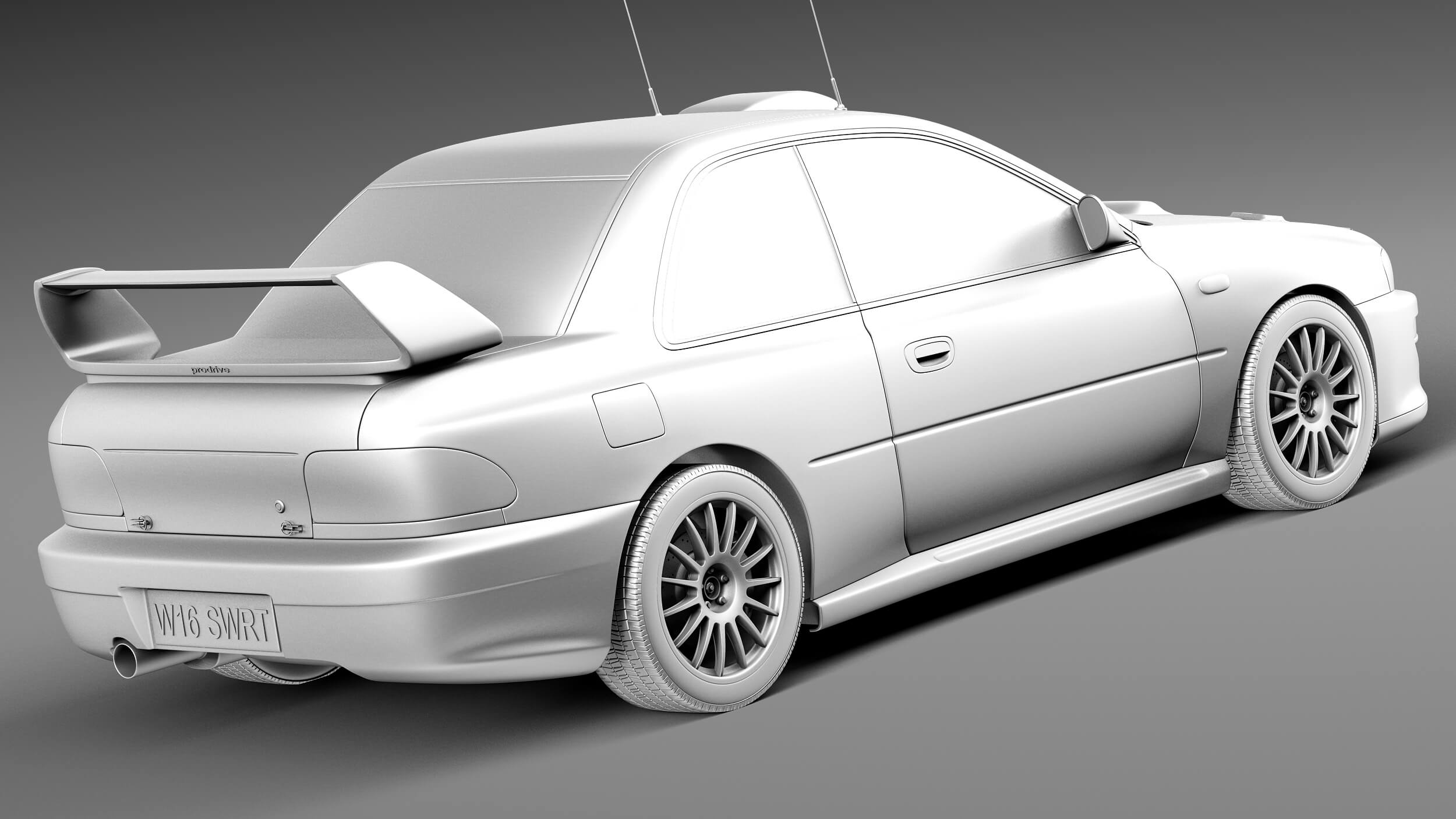 Subaru Impreza STI 22B WRC 1993-2000 3D Model by SQUIR