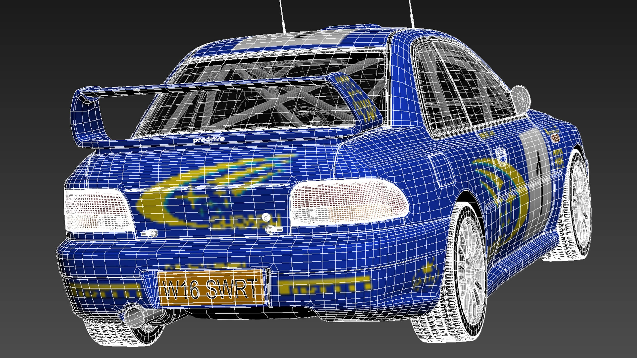 Subaru Impreza STI 22B WRC 1993-2000 3D Model by SQUIR
