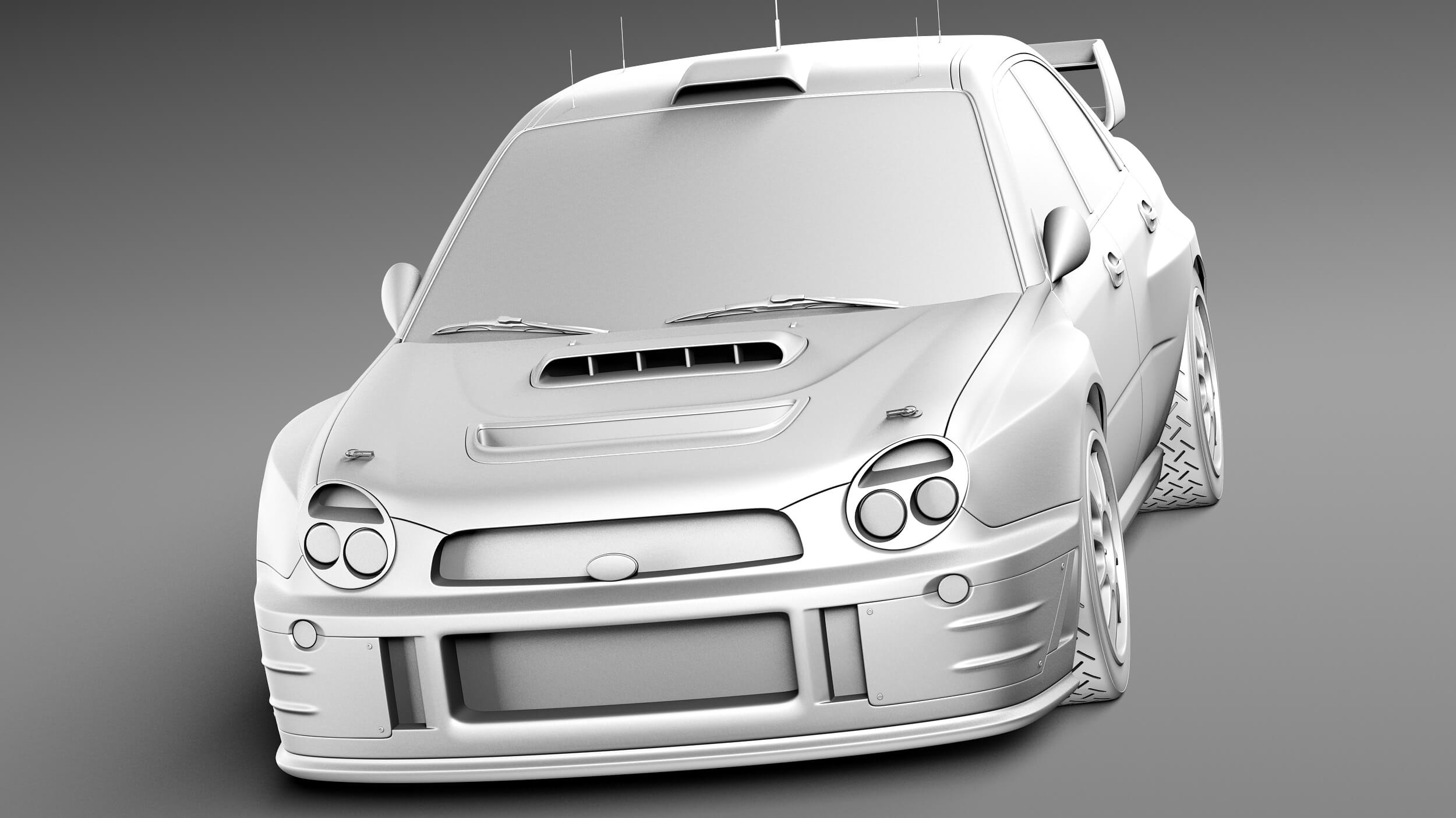 Subaru Impreza STI WRC 2001 - 3D Model by SQUIR
