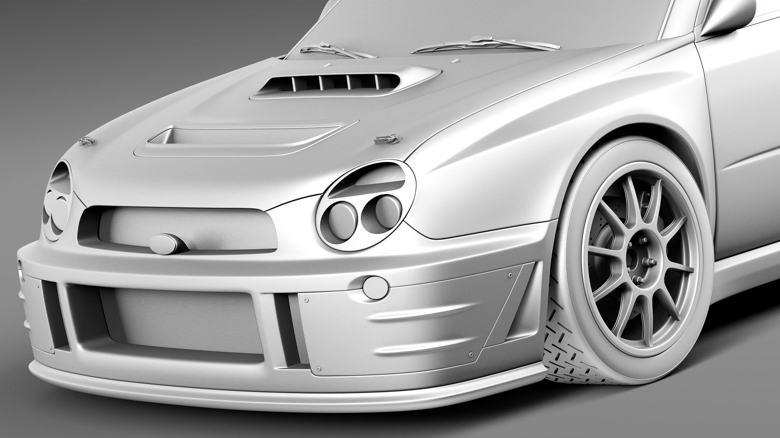 Subaru Impreza STI WRC 2001 - 3D Model by SQUIR