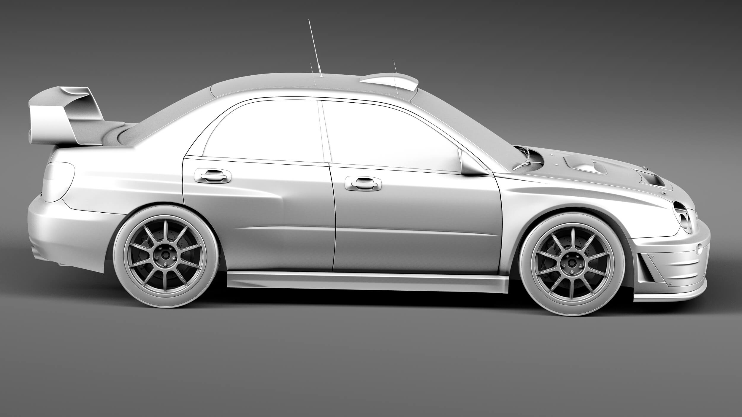 Subaru Impreza STI WRC 2001 - 3D Model by SQUIR