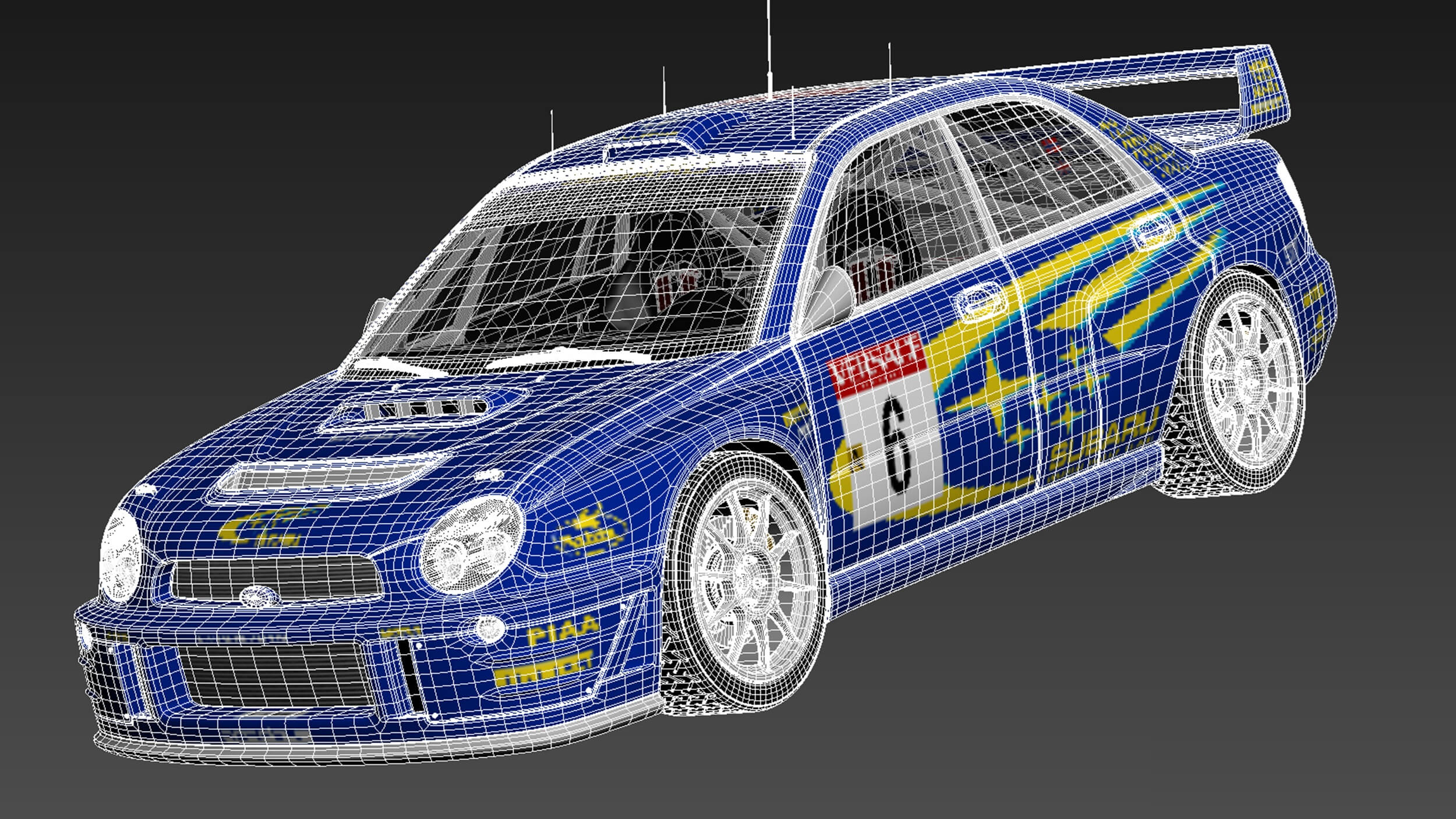 Subaru Impreza STI WRC 2001 - 3D Model by SQUIR
