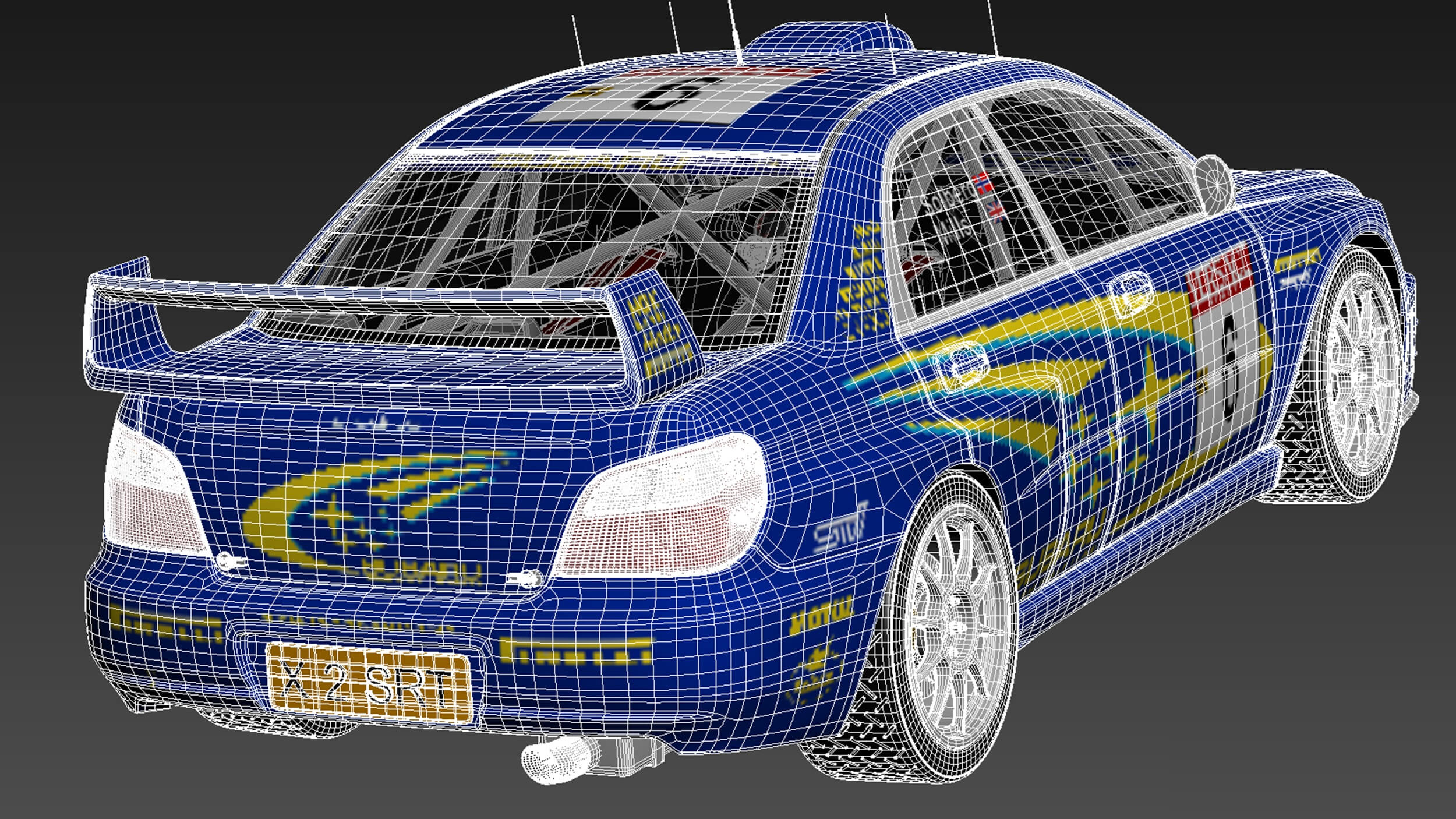 Subaru Impreza STI WRC 2001 - 3D Model by SQUIR