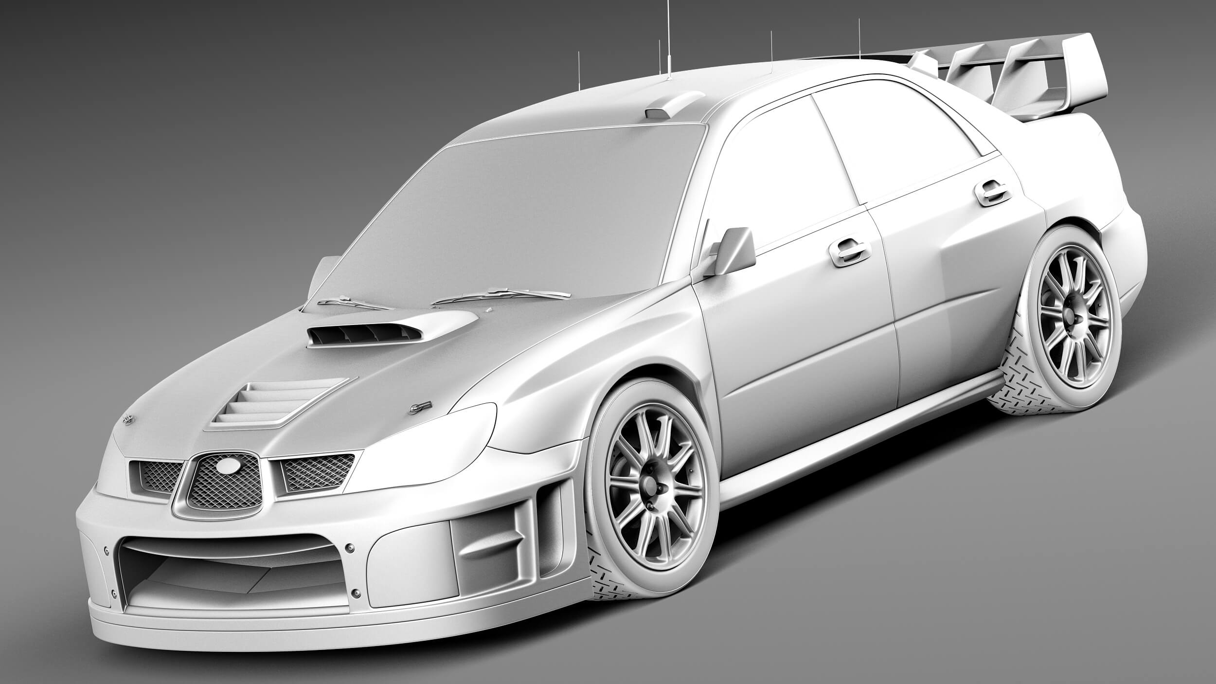 Subaru Impreza STI WRC 2006 - 3D Model by SQUIR