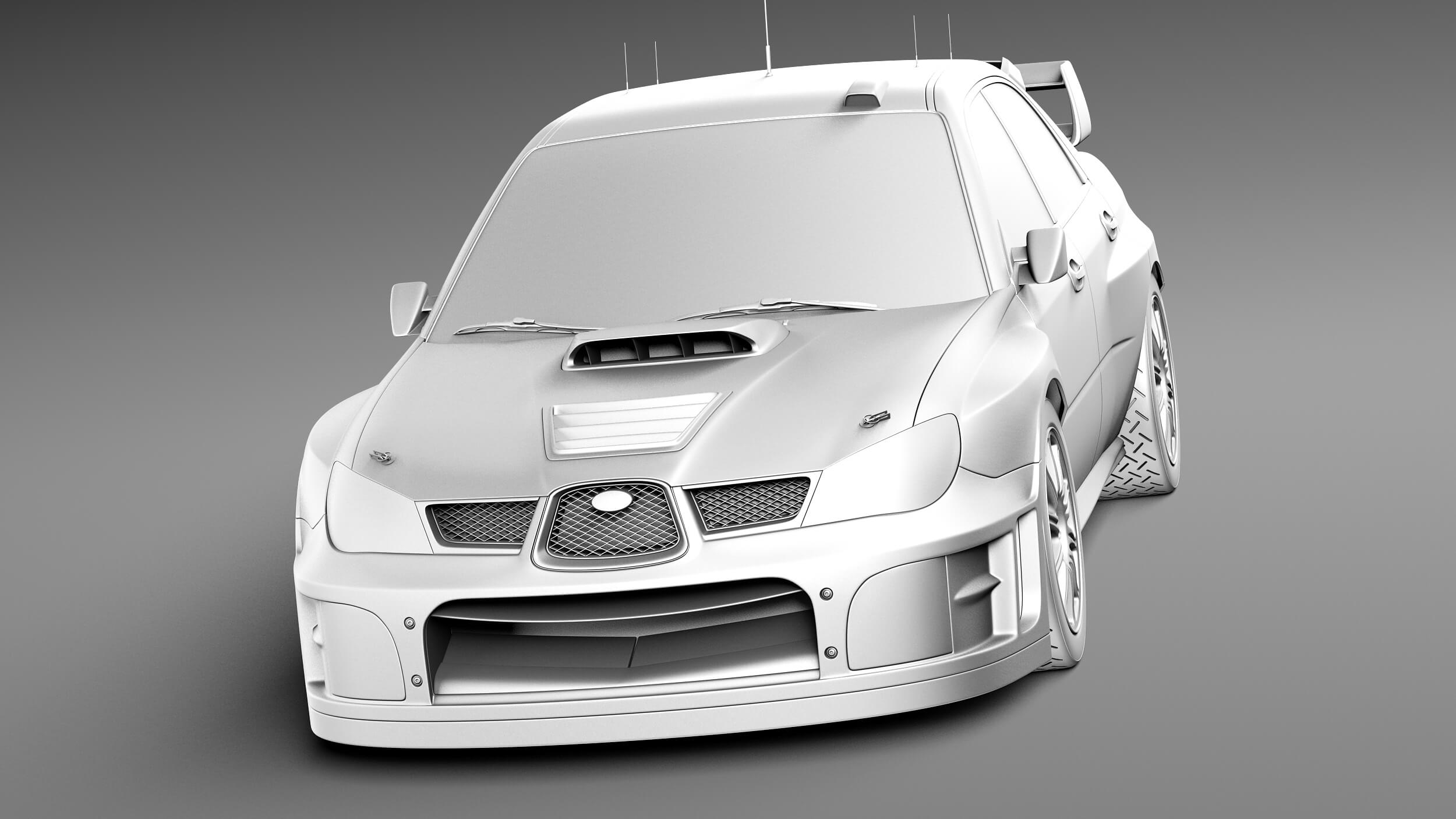 Subaru Impreza STI WRC 2006 - 3D Model by SQUIR