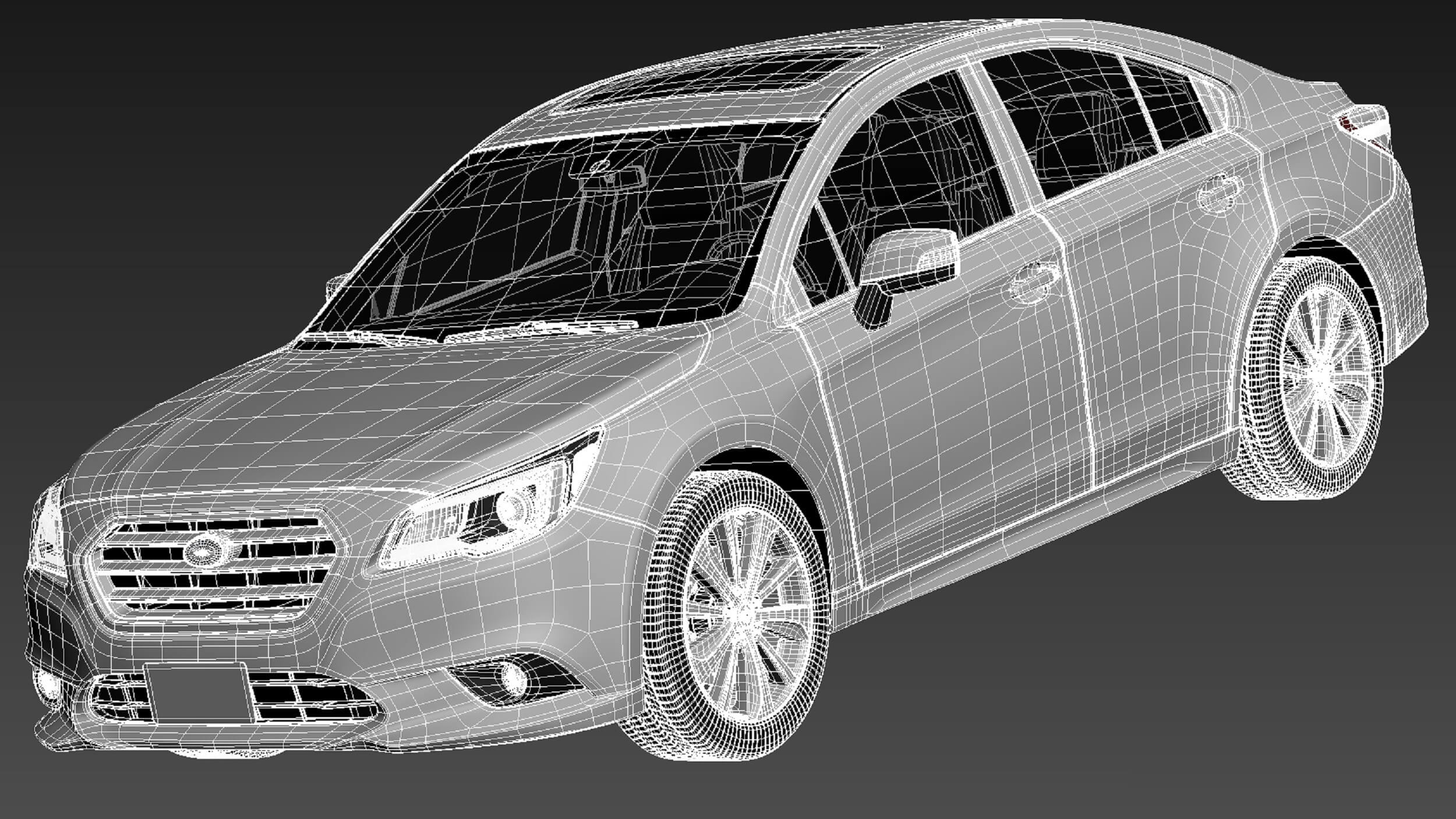Subaru Legacy 2015 - 3D Model by SQUIR